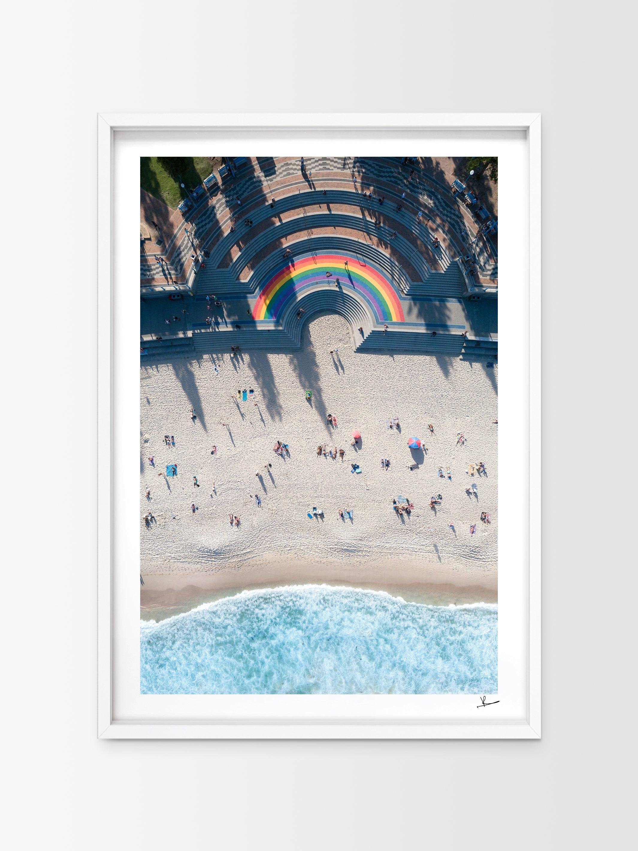 Coogee Beach - Rainbow 01 - Photographic Wall Art Print – Australia Unseen