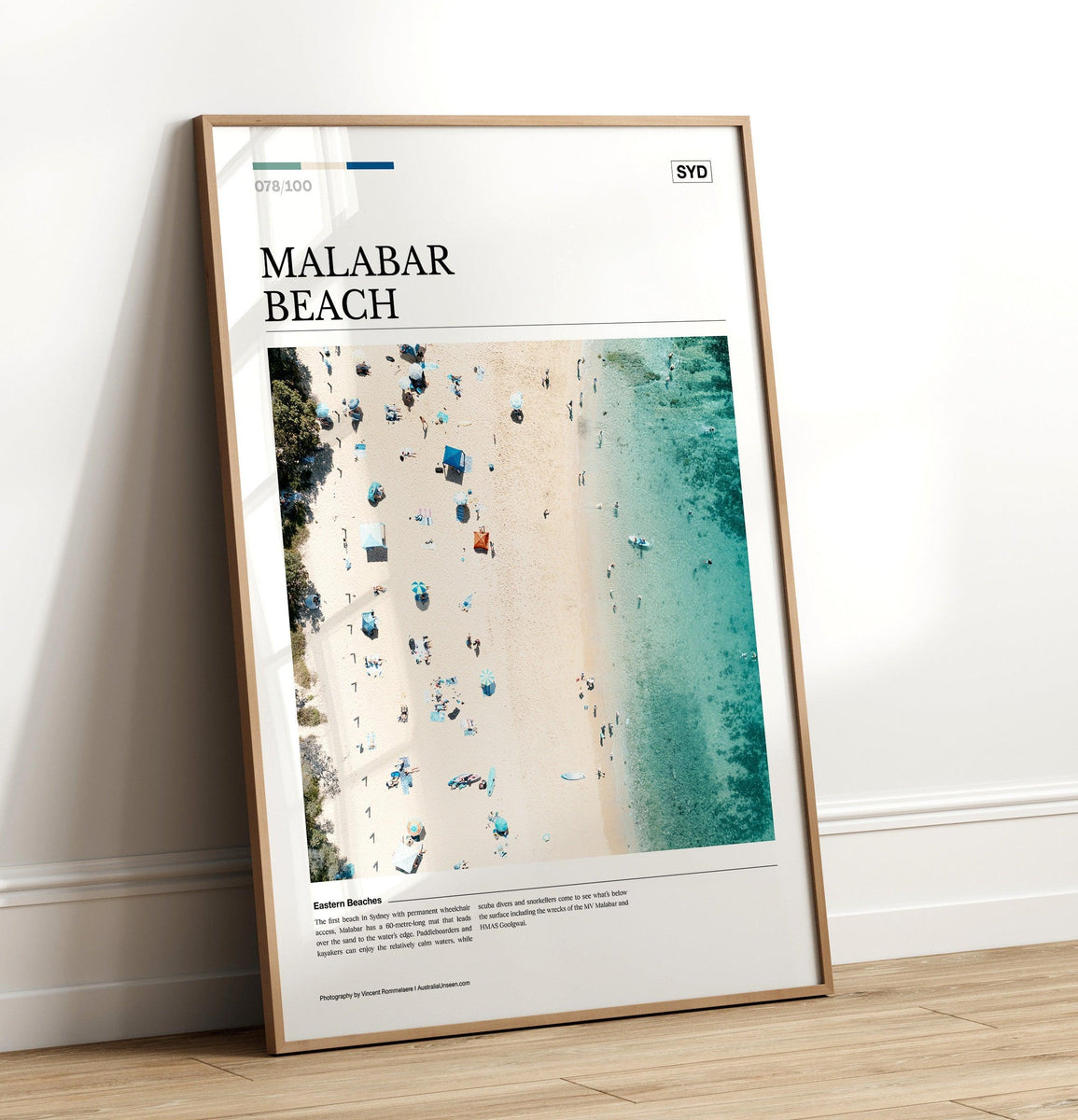 Malabar Beach Editorial Poster – Australia Unseen