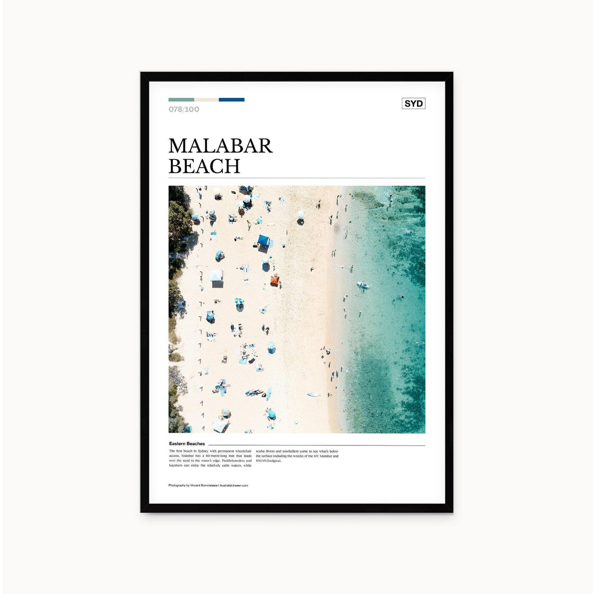 Malabar Beach Editorial Poster – Australia Unseen