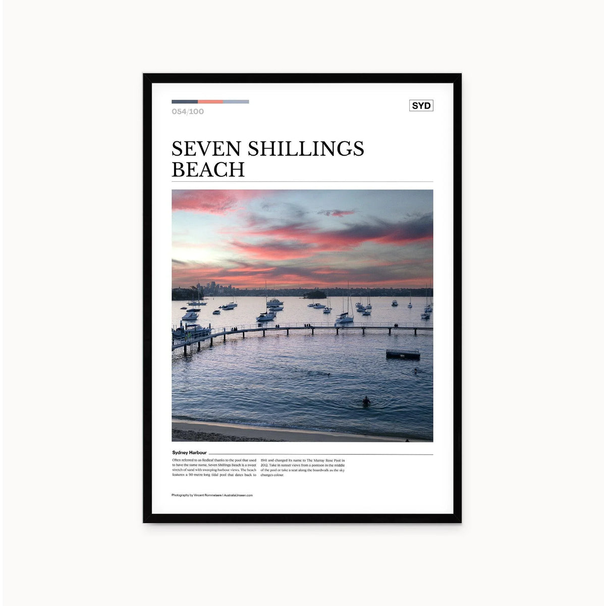 Seven Shillings Beach Editorial Poster – Australia Unseen